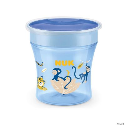 NUK Magic 360 Spoutless Sippy Cup, 8 Oz, Monkey and Tiger