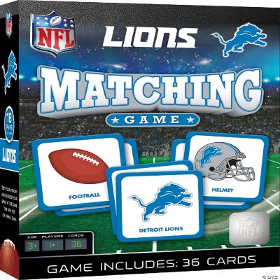 Licensed NFL Detroit Lions Matching Game for Kids and Families ...