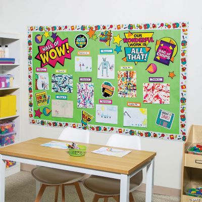 10 Pc. 90s Themed Wow Student Work Wall Classroom Decorating Set ...