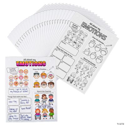 16" x 20 3/4" Color Your Own “All About My Emotions” Paper Posters - 30 ...