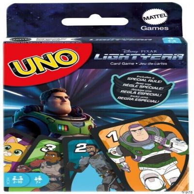 Mattel Games UNO Disney and Pixar Lightyear Card Game 2-10 Players ...