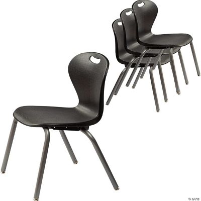 Bintiva ZUUL Series School Student Stack Chair - 18" Blue - Pack of 4 ...