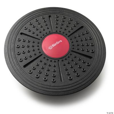Bintiva Adjustable Balance Board, Extra Wide Diameter, for Fitness - Red