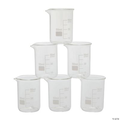 1 1/2 oz. Beaker Reusable Glass Shot Glasses - 6 Ct. | Oriental Trading