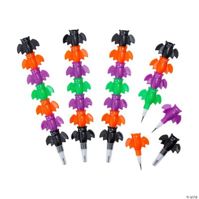 Bat Stacking Point Pencils - 12 Pc. | Oriental Trading
