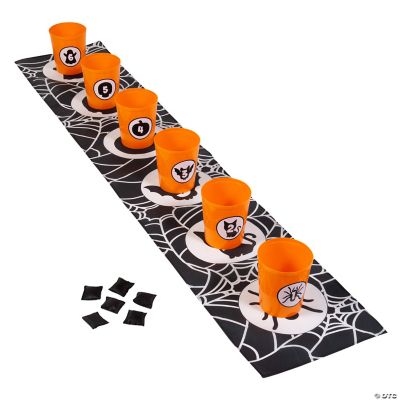 81" x 15 1/2" Halloween Spider Web Bucket & Bean Bag Toss Game Set ...
