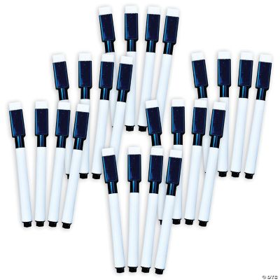 Ashley Productions Smart Poly Dry Erase Markers with Eraser, Fine Tip ...