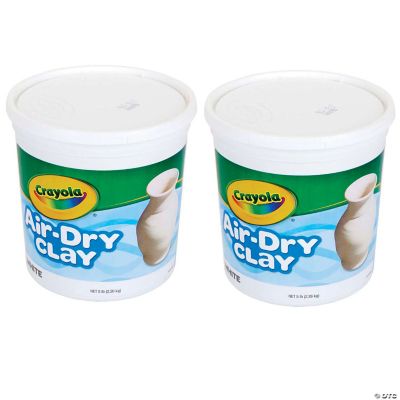 Crayola Air-Dry Clay, White, 5 lb Tub, Pack of 2 | Oriental Trading
