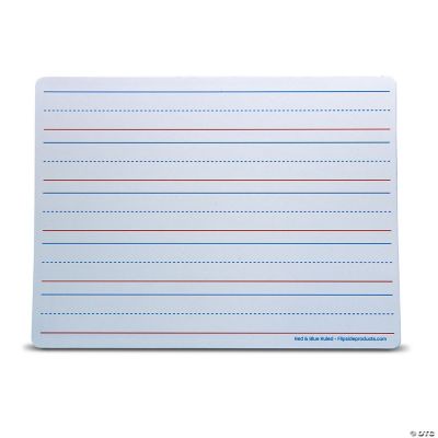 Flipside Products Magnetic Dry Erase Learning Mat, Two-Sided Red & Blue ...