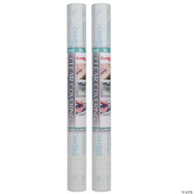Con-Tact Brand Clear Cover Adhesive Covering, Clear, 18" x 16 ft, Matte ...