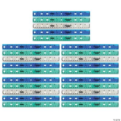 Helix Shatter Resistant Ringbinder Ruler 12" / 30cm, Pack of 25 ...