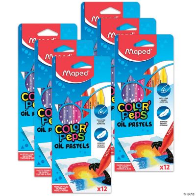 Maped Color'Peps Triangular Oil Pastels, 12 Per Pack, 6 Packs ...