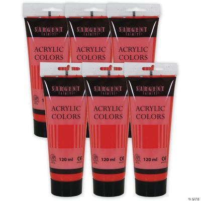 Sargent Art Acrylic Paint Tube, 120 ml, Primary Magenta, Pack of 6