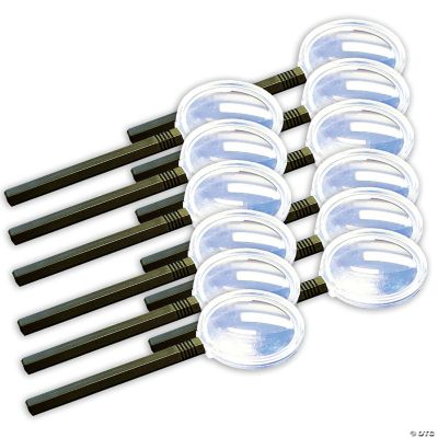 Supertek 3X Magnifier, Plastic, 6", Pack of 12