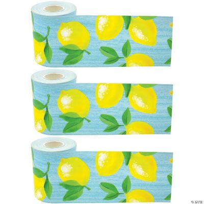 Teacher Created Resources Lemon Zest Straight Rolled Border Trim, 50 ...