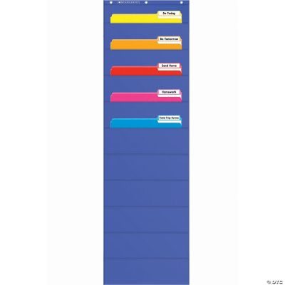 Scholastic Teacher Resources File Organizer Pocket Chart | Oriental Trading
