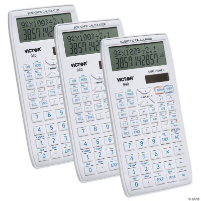 Victor Scientific Calculator with 2 Line Display, Pack of 3 | Oriental ...