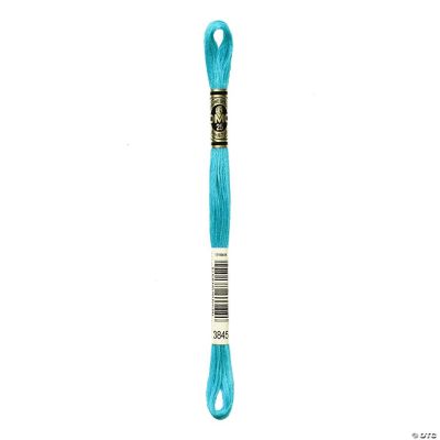 DMC Six-Strand Embroidery Floss - #3845 Medium Bright Turquoise (12 skeins)