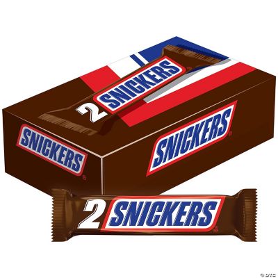 SNICKERS 2-To-Go Bars, 3.29 oz, 24 Count | Oriental Trading