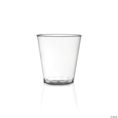 2 oz. Clear Round Plastic Disposable Shot Glasses (500 Glasses ...