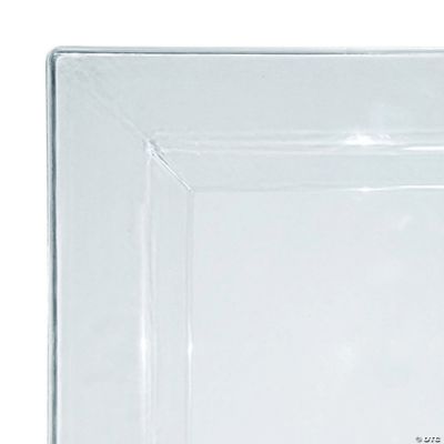 4.5" Clear Square Plastic Pastry Plates (140 Plates) | Oriental Trading