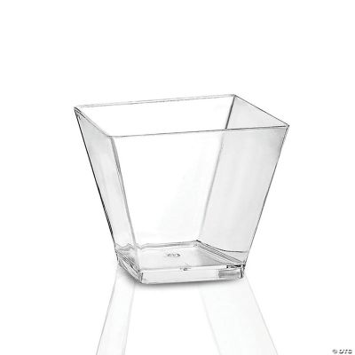 2 oz. Clear Plastic Mini Verrine Sample Cube Cups (144 Cups)