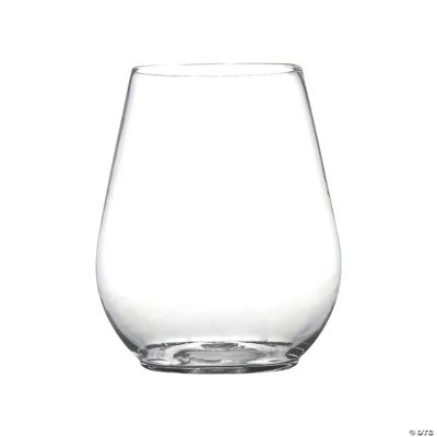 4 oz. Clear Stemless Plastic Mini Goblets (48 Goblets) | Oriental Trading