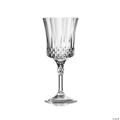 11 oz. Crystal Cut Plastic Wine Goblets (16 Goblets) | Oriental Trading