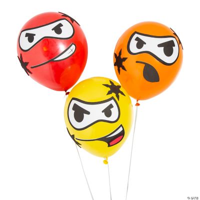 Bulk Ninja Balloon Decorating Craft Kit - Makes 48