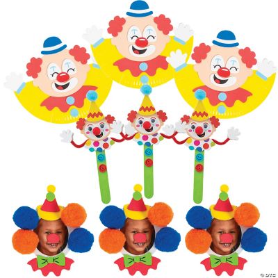 Clumsy Clown Craft Kit Assortment - Makes 36