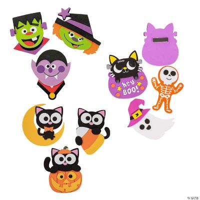 Classic Halloween Magnet Craft Kit Assortment - Makes 36 | Oriental Trading