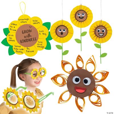 Bulk Makes 48 Fall Sunflower Craft Kit Assortment