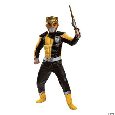 Boy's Classic Muscle Mighty Morphin Gold Ranger Costume | Oriental Trading