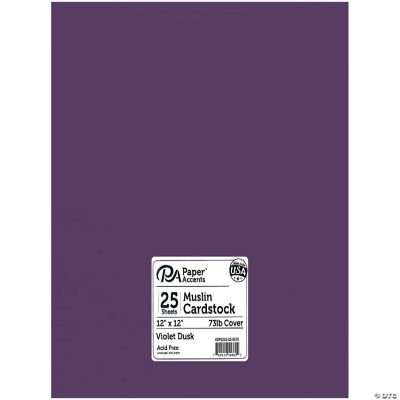 Muslin Cardstock - 12 x 12 in. - #8155 Violet Dusk 25 pc.