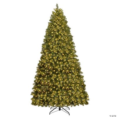 Costway 8Ft Pre-Lit PVC Christmas Tree Spruce Hinged 880 LED Lights