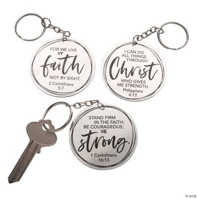 Bible Verse Keychains - 12 Pc. | Oriental Trading