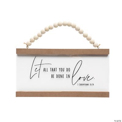 DIY Unfinished Wood Religious Bible Verse Door Sign | Oriental Trading