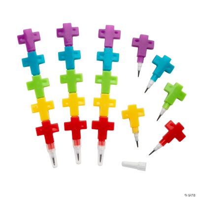 Cross Stacking Point Pencils - 12 Pc. | Oriental Trading