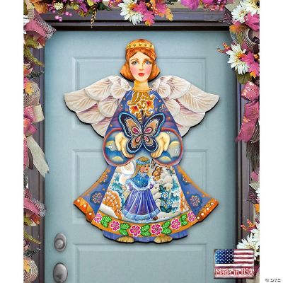 Butterfly Spring Angel Door Decor by G. Debrekht | Oriental Trading