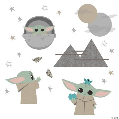 Lambs & Ivy Star Wars The Mandalorian The Child/Baby Yoda Wall Decals ...