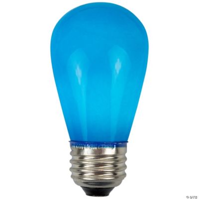 Northlight Pack of 25 Opaque LED S14 Blue Christmas Replacement Bulbs ...