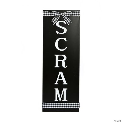 National Tree Company 30 in. "Scram" Metal Porch Sign | Oriental Trading
