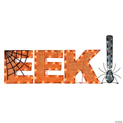 National Tree Company 18 in. Pre-Lit Halloween EEK! Decoration ...