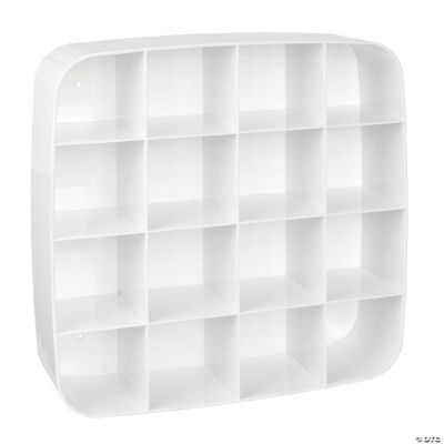 mDesign Plastic Wall Mount Collectible Display Organizer, 16 ...