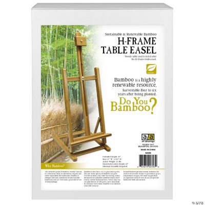 Art Advantage Easel Table H Frame Bamboo