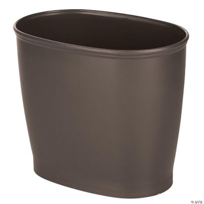 mDesign Small Plastic 2.25 Gallon Slim Trash Garbage Wastebasket Bin ...