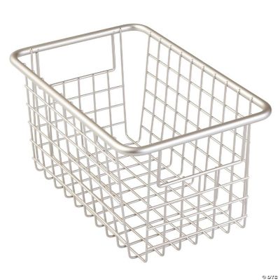 mDesign Modern Metal Kitchen Basket with Handles, 5.25" High, 8 Pack ...