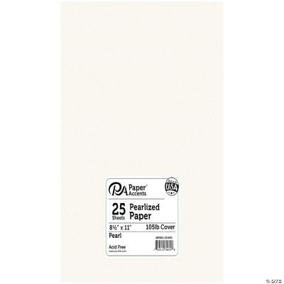 Pearlized Cardstock - 8 1/2 x 11 in. - #893C Pearl 25 pc.