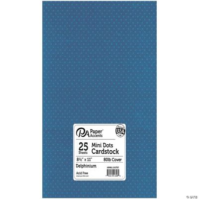 Mini Dot Cardstock - 8 1/2 x 11 in. - #37717 Delphinium 25 pc ...