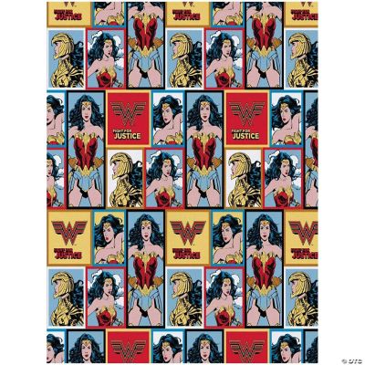 2 Yard Precut Cotton Fabric - Wonder Woman 84 Blocks